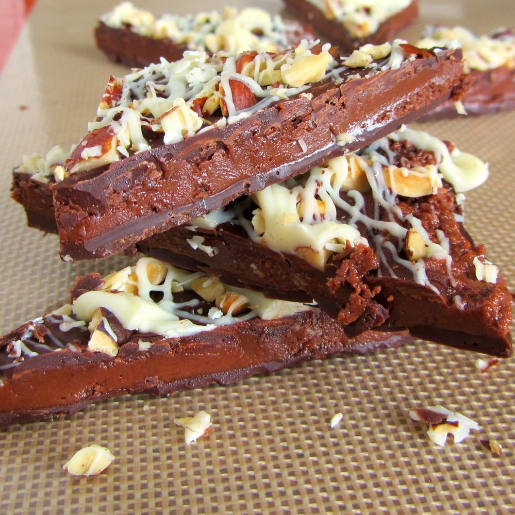 Nutella Filled Chocolate Bark - A baJillian Recipes
